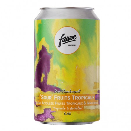 Bière Fauve Pic Flamboyant Berliner Weisse Fruits Tropicaux & Gingembre